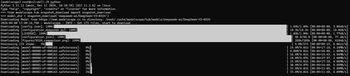 modelscope与huggingface cli 下载模型 - 陈显林-个人网站